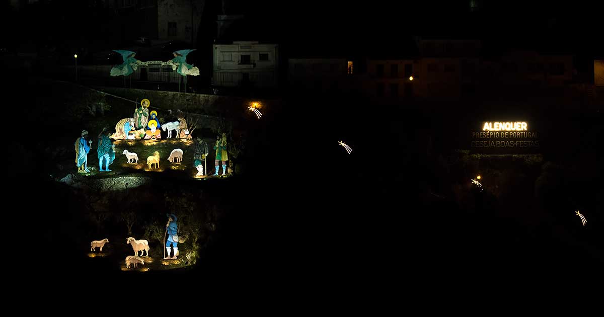Presépio de Portugal em Alenquer - Fotos e Vídeo do fogo de artifício